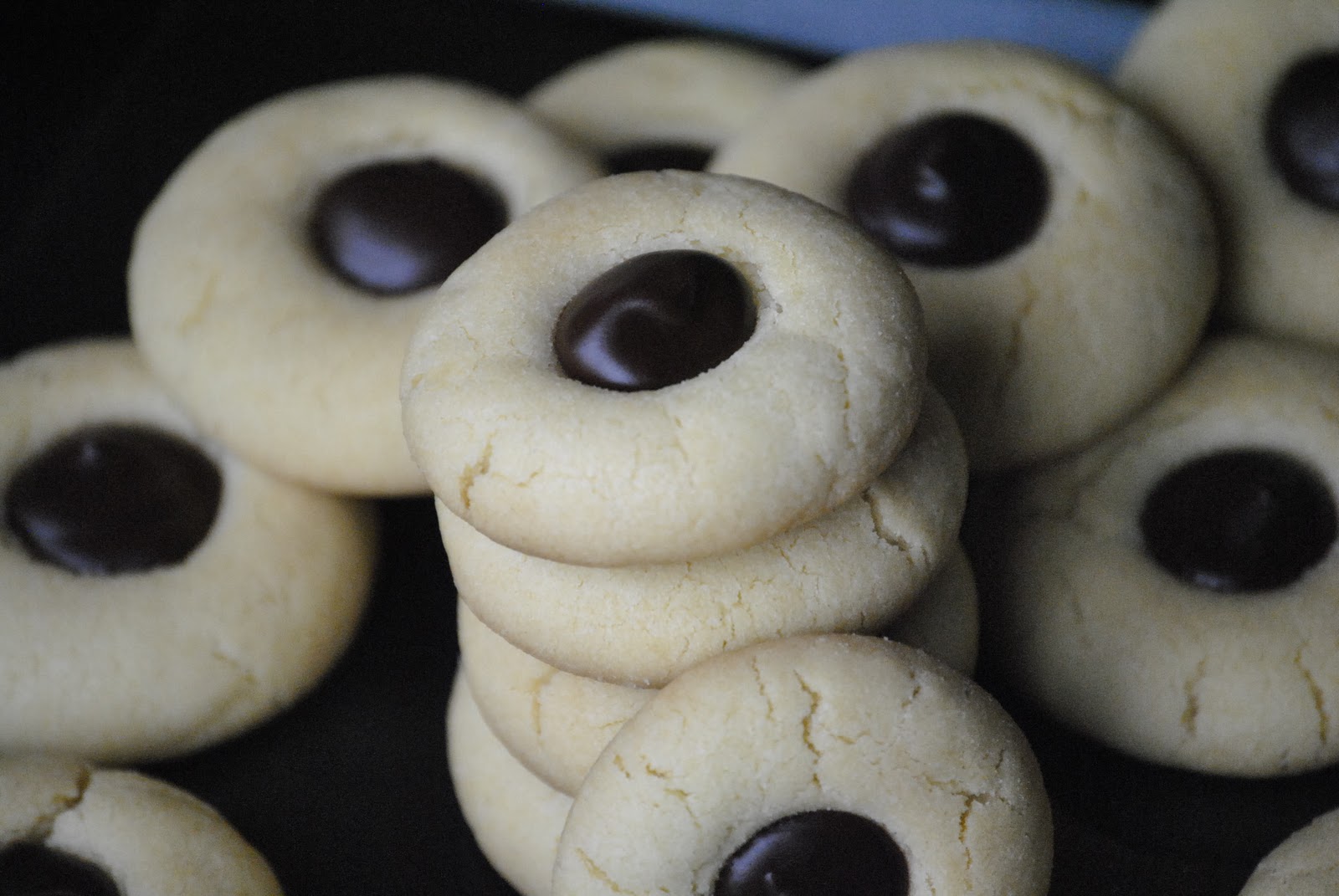 La casa de vainilla: Vanila-coko keksici/Chocolate thumbprints