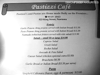 Simon Food Favourites: Pastizzi Cafe, Newtown (19 June 2009)