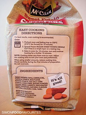 Simon Food Favourites: Taste test: McCain Sweet Potato Superfries ...