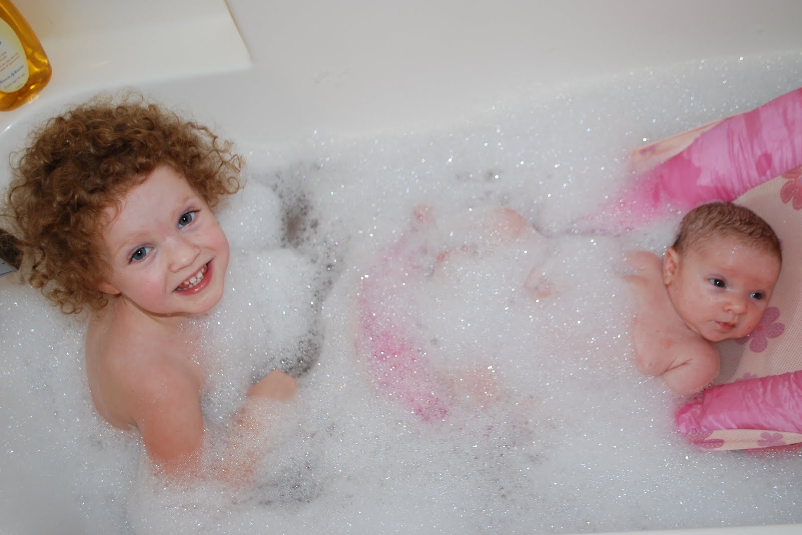 Charity's Chatter: Rub-a-dub-dub two girls in the tub