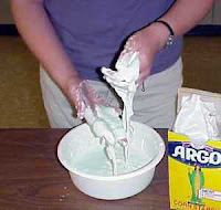 Clare's Science Blog: COMPARING THE CORNSTARCH MONSTER WITH THE GOOEY WORMS