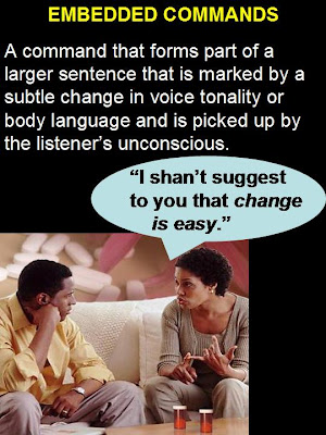 i trust, i can: NLP MILTON MODEL EMBEDDED COMMANDS