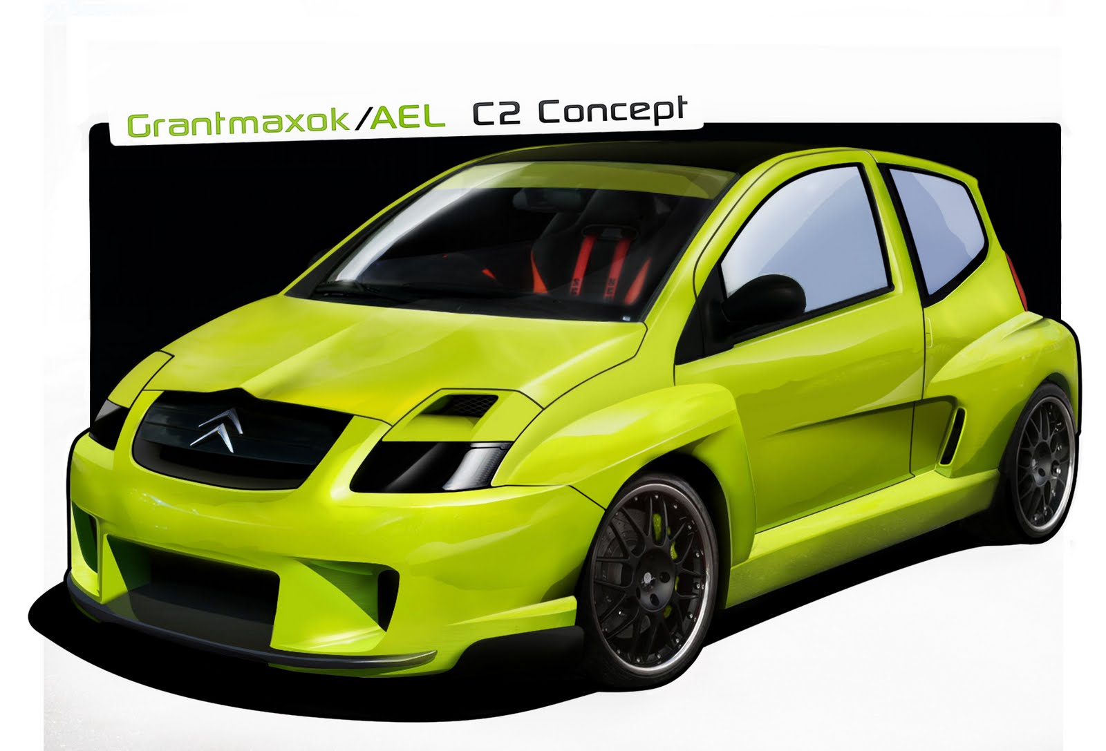 Virtual Tuning Kit estetico per la Citroen C2 | Welcome to Aledesign.it