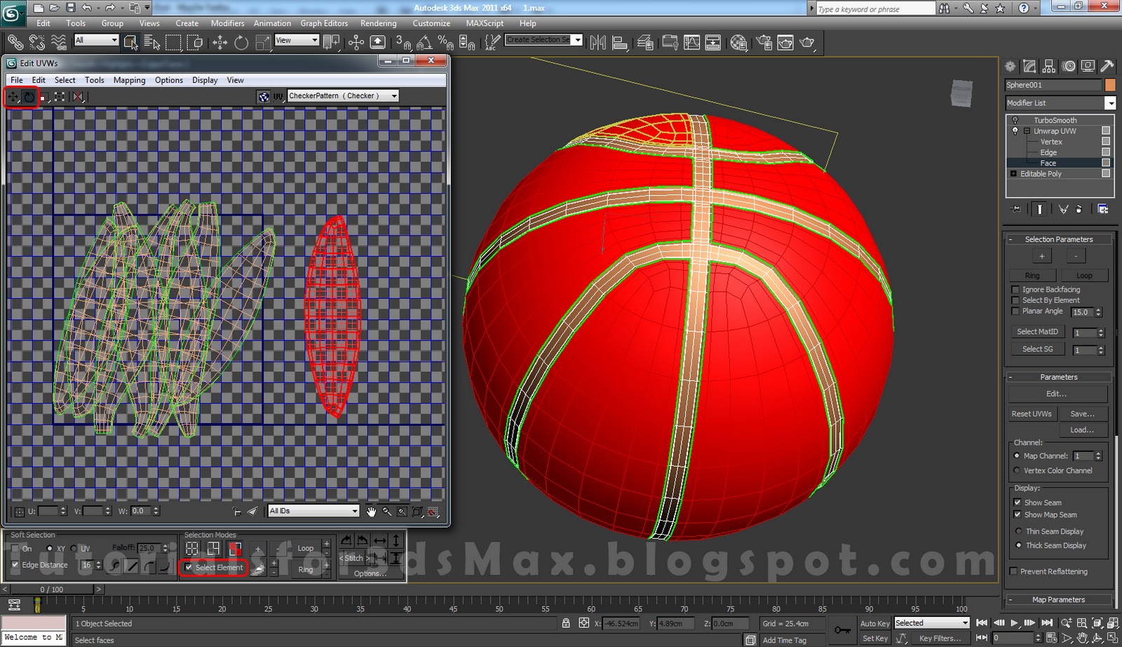 Basketball Ball - 3ds Max Texturing Tutorial | Tutorials For 3ds Max