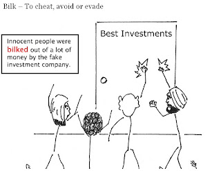 Comic Vocabulary: bilk,cacophonous