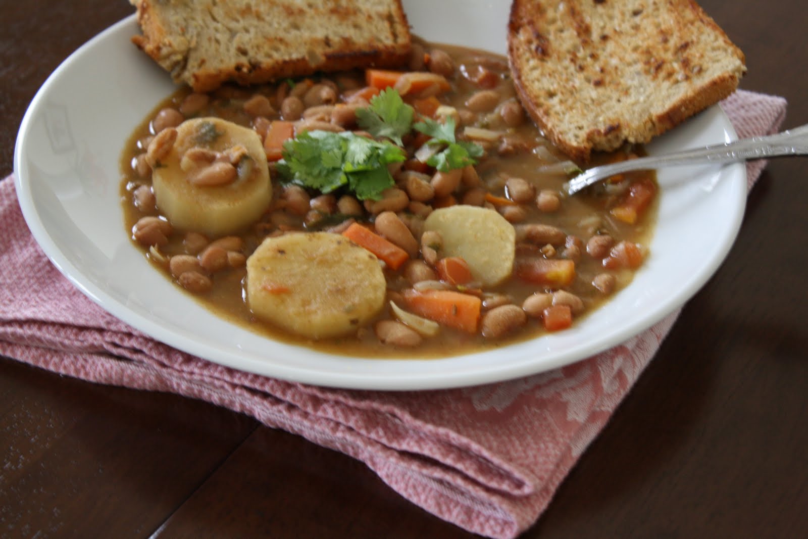 Versatile Vegetarian Kitchen: Cranberry Bean Soup/Curry?