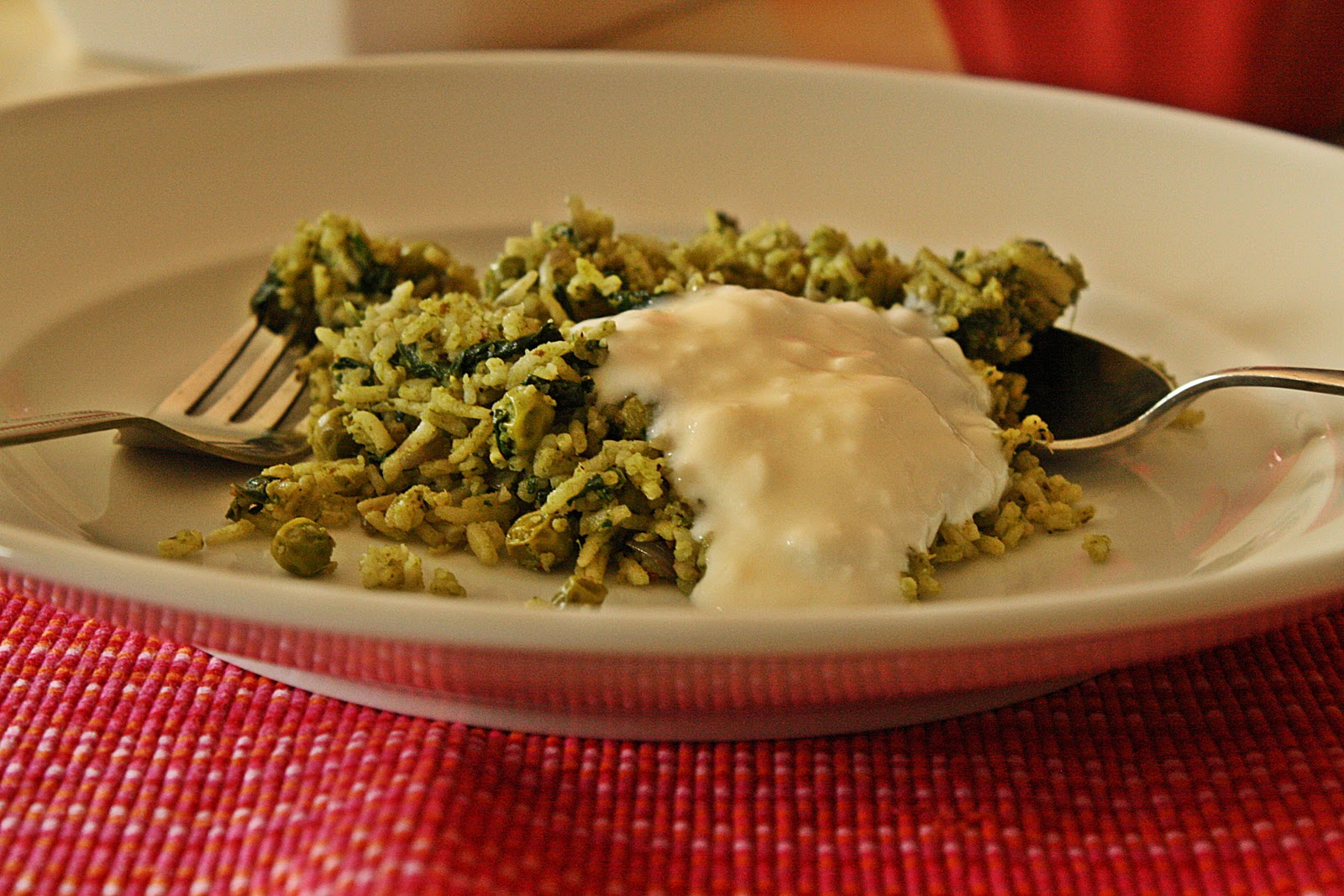 Versatile Vegetarian Kitchen: Green Rice