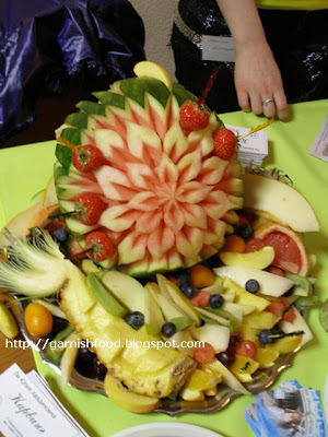 GarnishFoodBlog - Fruit Carving Arrangements and Food Garnishes: June 2009
