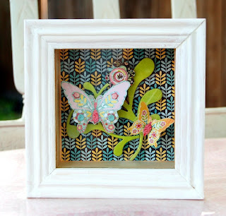 Meaningful Menagerie: butterfly shadow box