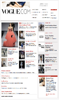 Fashion, Marketing & Promotion: Vogue Newsletter Oct 5th