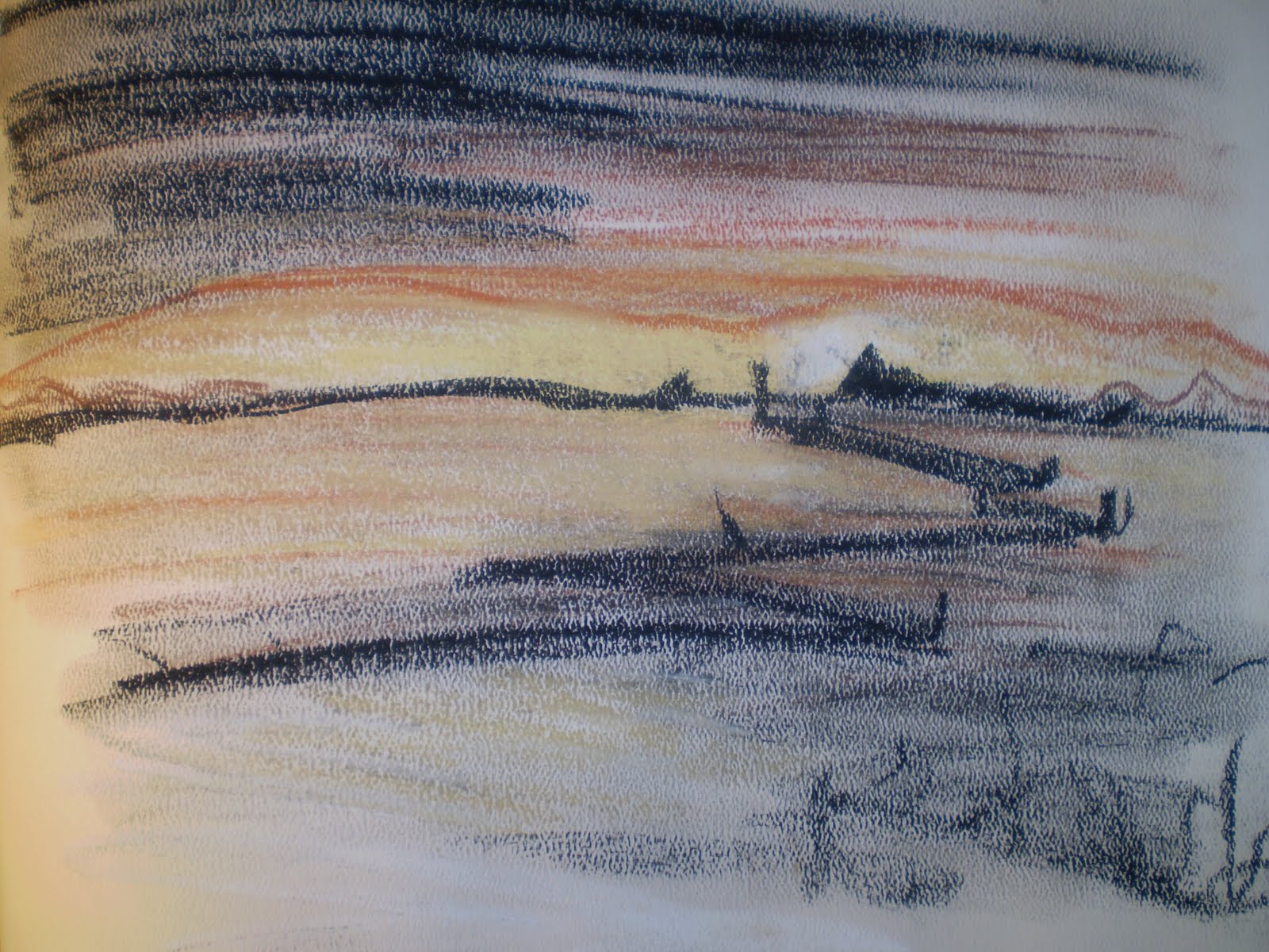 CLAUDINE TROTTIER: Abstract landscape painting, Paysage abstrait Dry ...