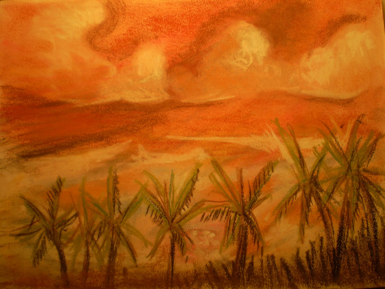 CLAUDINE TROTTIER: Abstract landscape painting, Paysage abstrait Dry ...