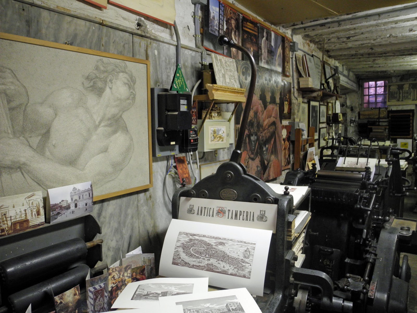 Venetian Matters: Ancient Print Shop and a Snow Day...