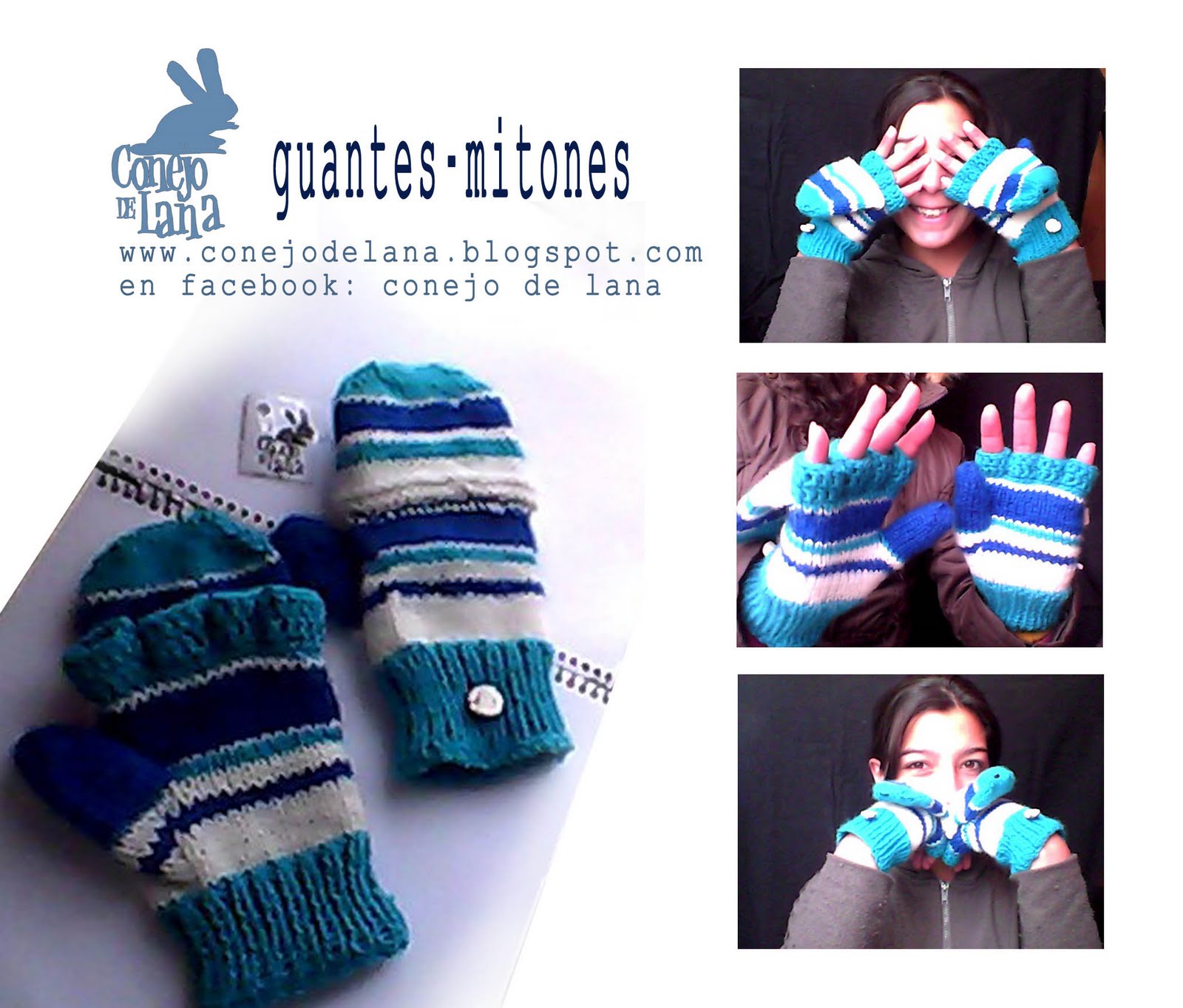 CONEJO DE LANA: GUANTES - MITONES