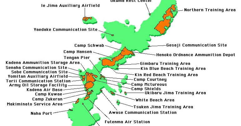 The U.S. Military Occupation in Okinawa: U.S. Military Facilities and Areas