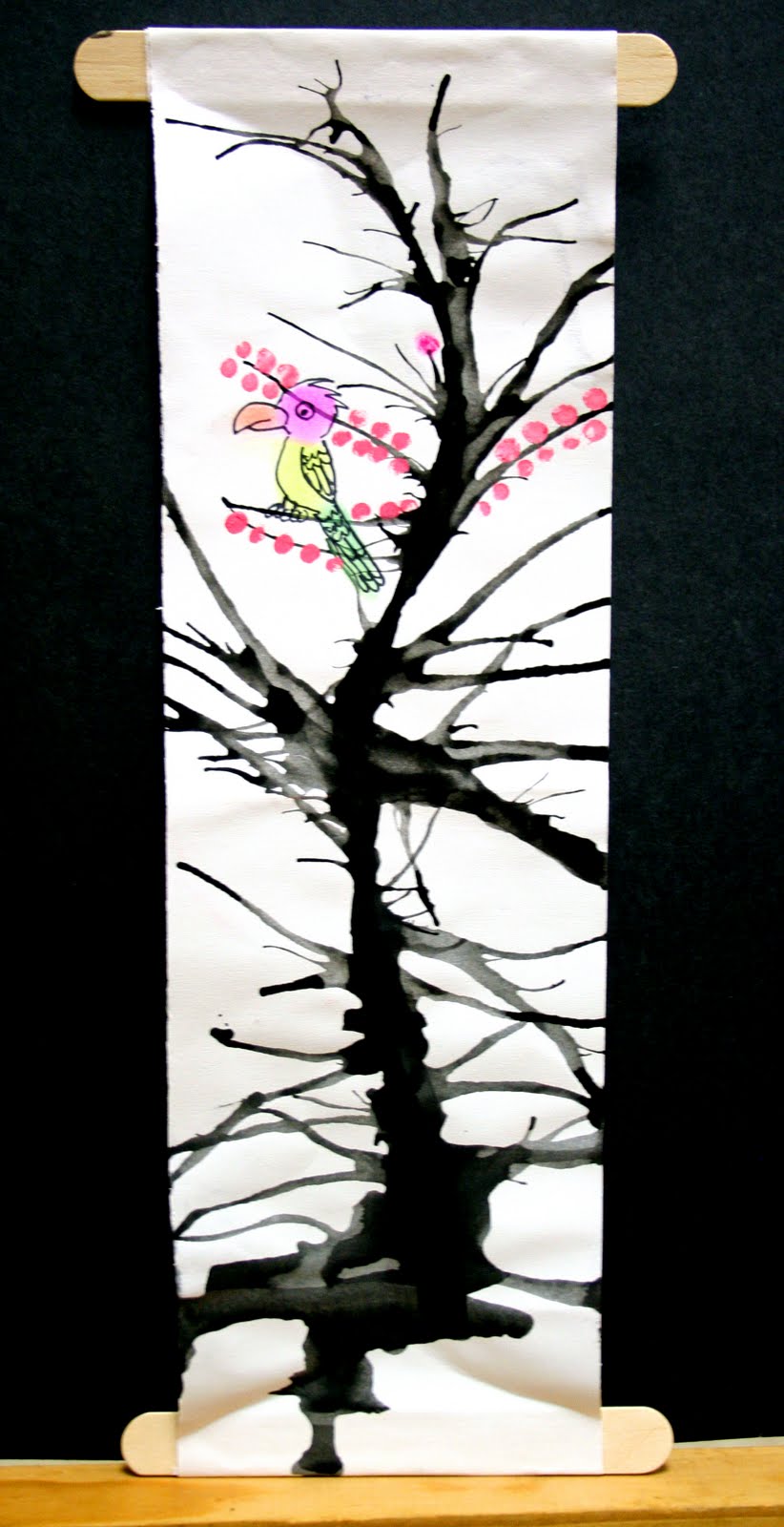 smART Class: Cherry Blossom Tree Scrolls