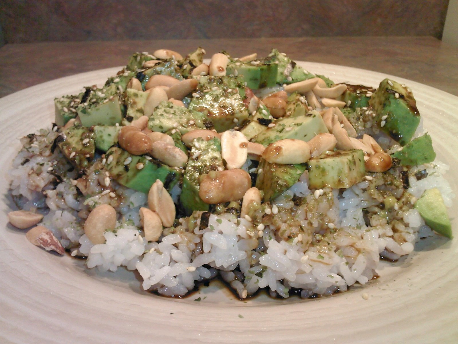 A (soy) Bean: Peanut Avocado Unroll