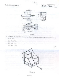 ENGINEERING DRAWING: EDP Question Papers: CSE REG JUNE 08