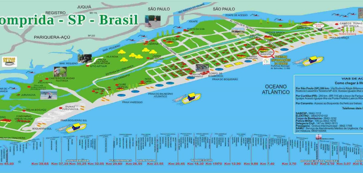Casa do Biro - Ilha Comprida: Mapa de Ilha Comprida