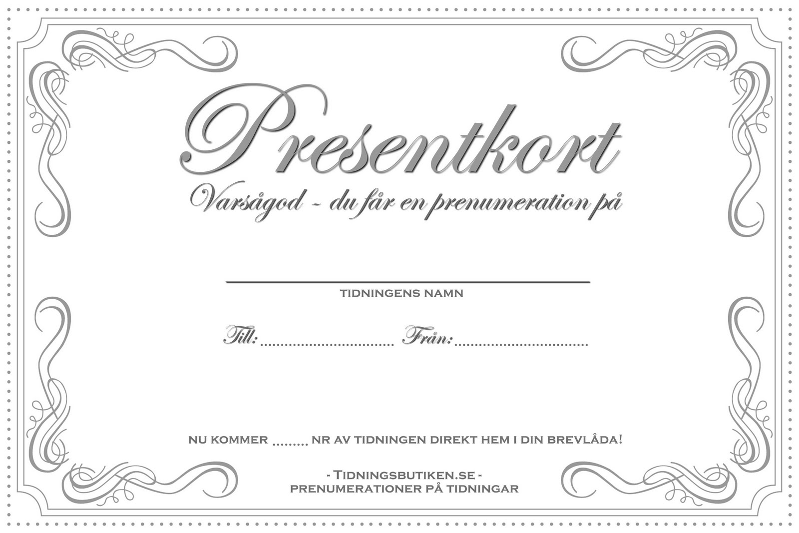 Else´s Bod: Vinn Presentkortet!!