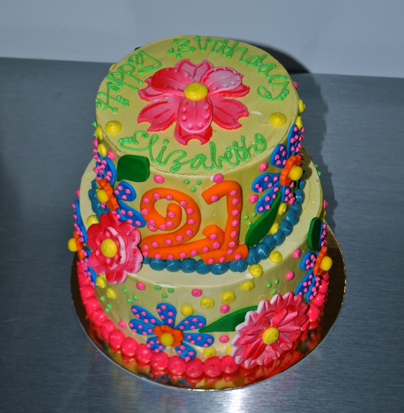 Leah's Sweet Treats: Elizabeth's 21st Birthday Cake