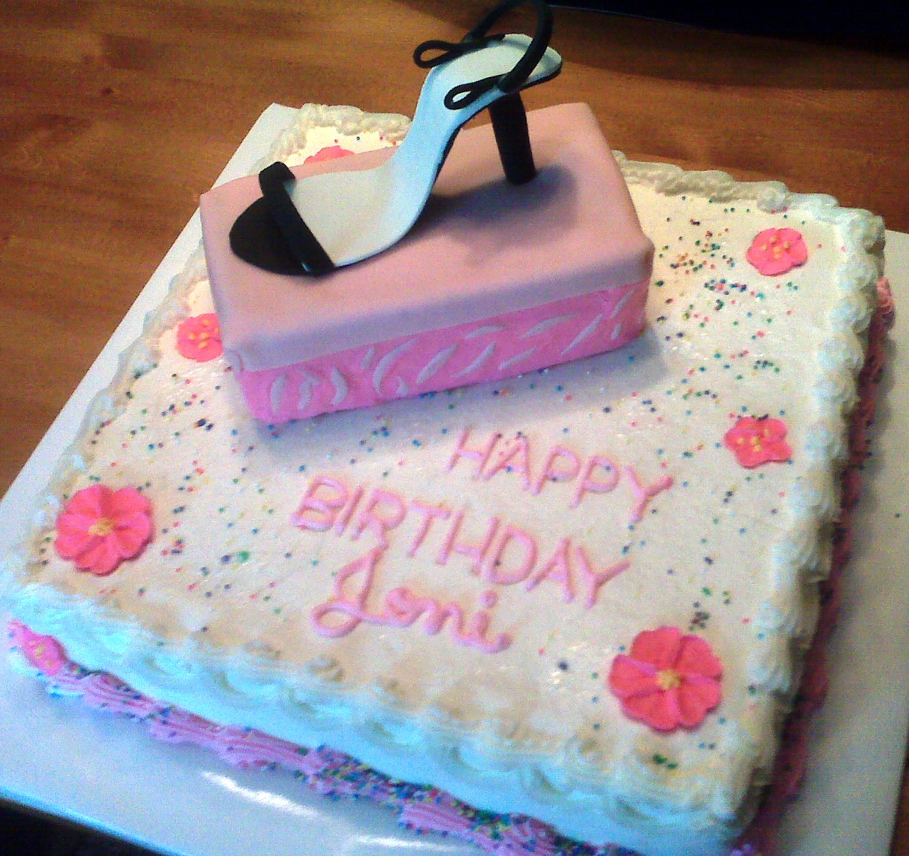 Cake Scraps: Katie's Grad Cake, Joni's Shoe Cake, Birthday Cake and ...