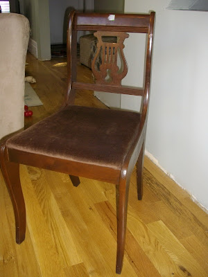 Lather. Write. Repeat.: Before and After: Lyrical Blue Harp Back Chair
