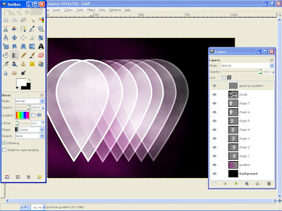 PA BLOG: Gimp Cool Shapes Effect Tutorial