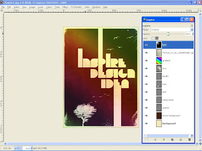 PA BLOG: Cool Typography Design Poster in Gimp