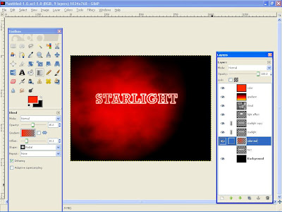 PA BLOG: Creating The Light Text Effect in Gimp