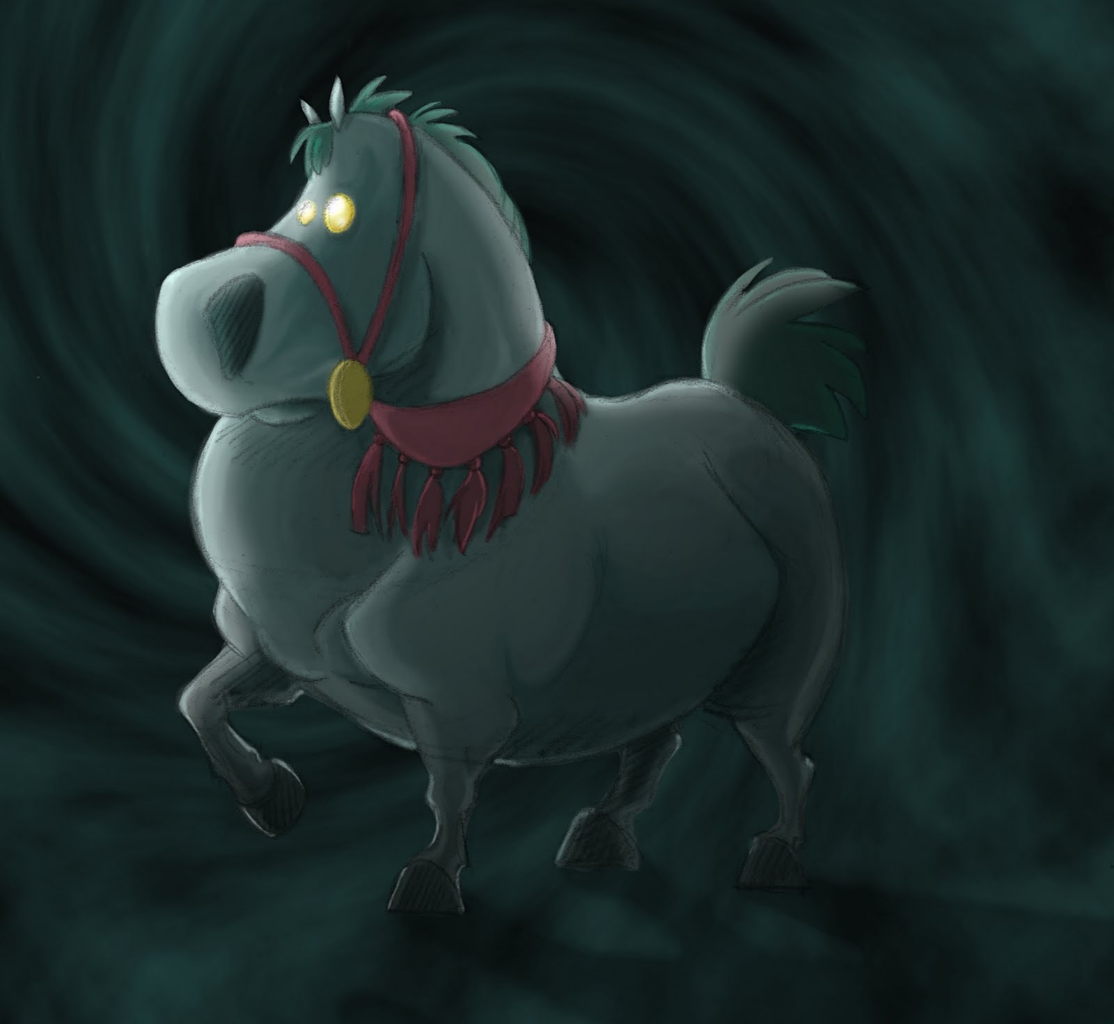 Tines Artblog: Chubby - the nightmare horse:P