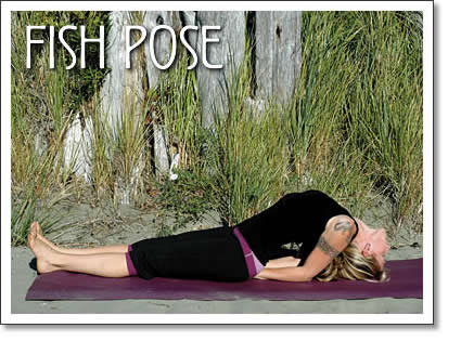 YOGA STRETCHES: THE FISH POSE