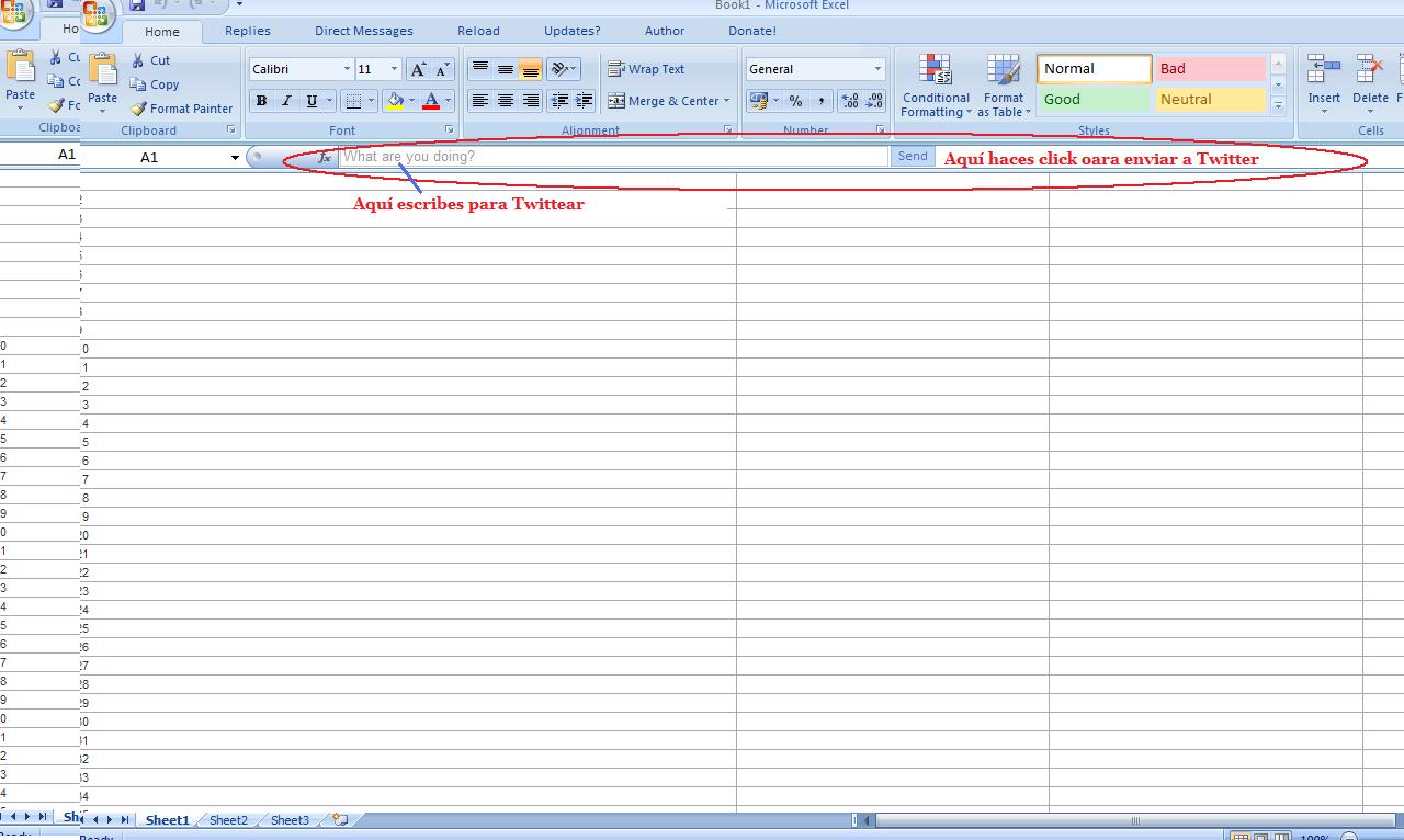 SpreadTweet ~ Twitter como Excel para pasar desapercibido ~ Curioseando