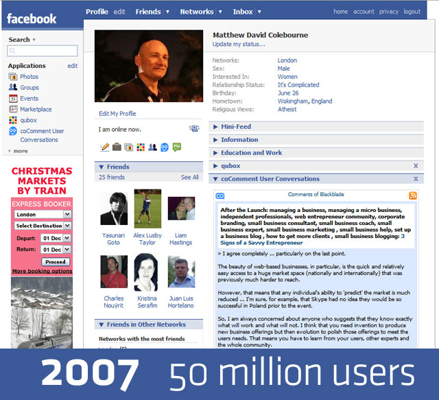 Los 7 años de Facebook, y sus dueños (Infografía) ~ Curioseando