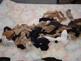 Worn Nylon Pantyhose For Sale: Worn Hosiery Collection