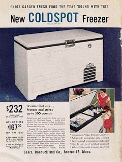 Vintages 60s Coldspot Deep Freezer