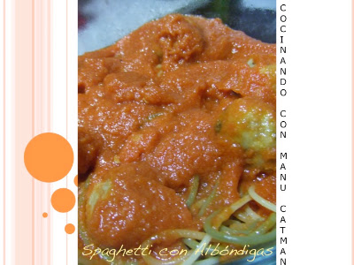 Spaghetti con albóndigas o Spaghetti meat balls
