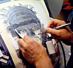 Airbrush Art & Organic Image: Halloween Blog Monster!