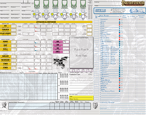 d4d6d8d10d12d20: Custom Pathfinder Character Sheets