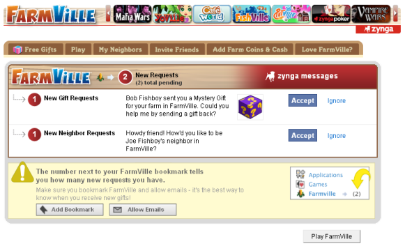 Message Centre New feature ~ Farmville Tips Tricks and Secrets