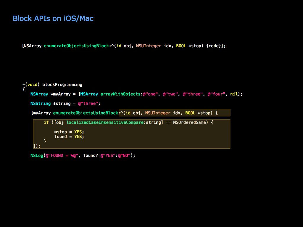 Technology And Programming: Block programming on Objective C