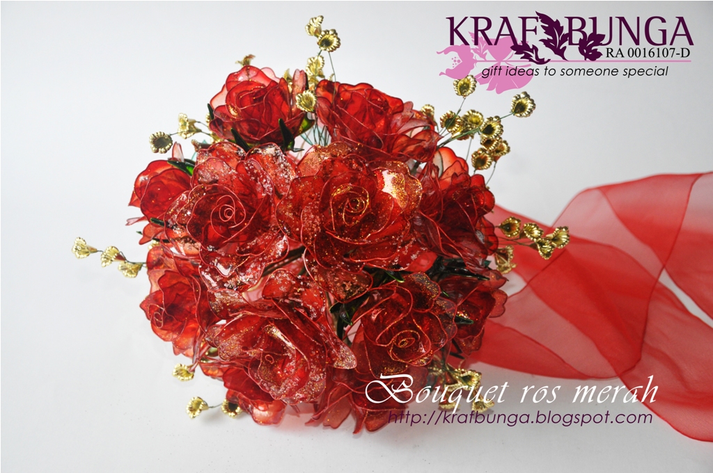 krafbunga: bouquet ros merah
