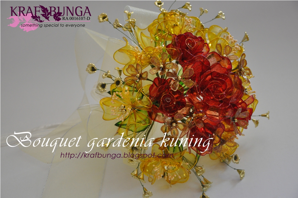 krafbunga: bouquet gardenia kuning