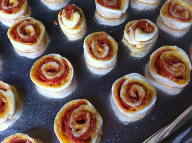 The Meat and Potatoes Foodie: Pepperoni Wheels - Make Them Now, Freeze ...