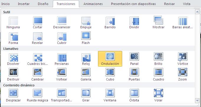 Aprendiendo PowerPoint: Efectos de Transición