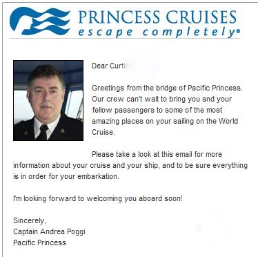 World Cruise 2011: 10/01/2010 - 11/01/2010