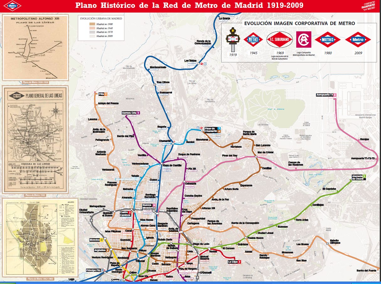 nosolometro: Planos históricos del metro por el 90 aniversario