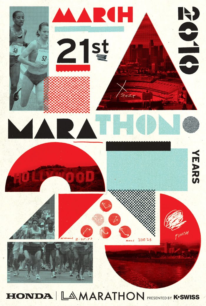 Flyer Goodness: 2010 LA Marathon Poster - Designed by Cleon Petersen of ...