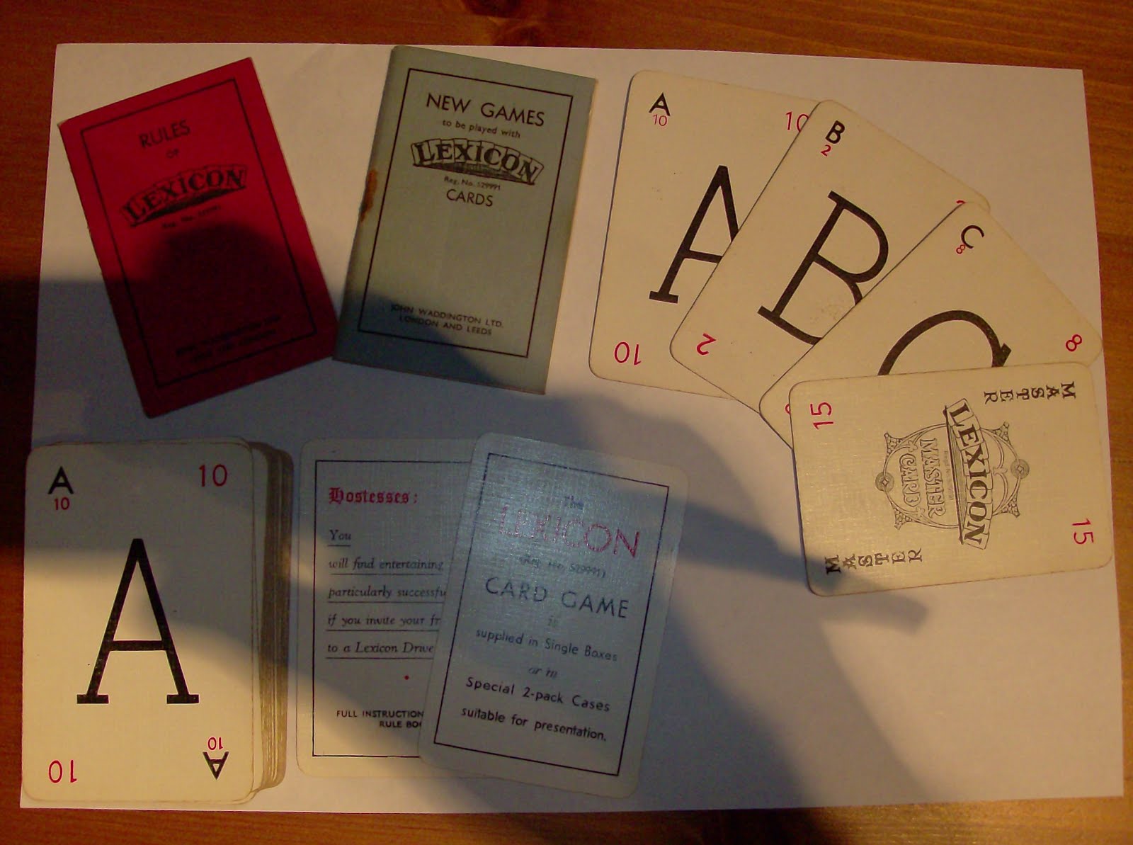 Lots To Learn Antiques: My first buy - a 'Lexicon' card game