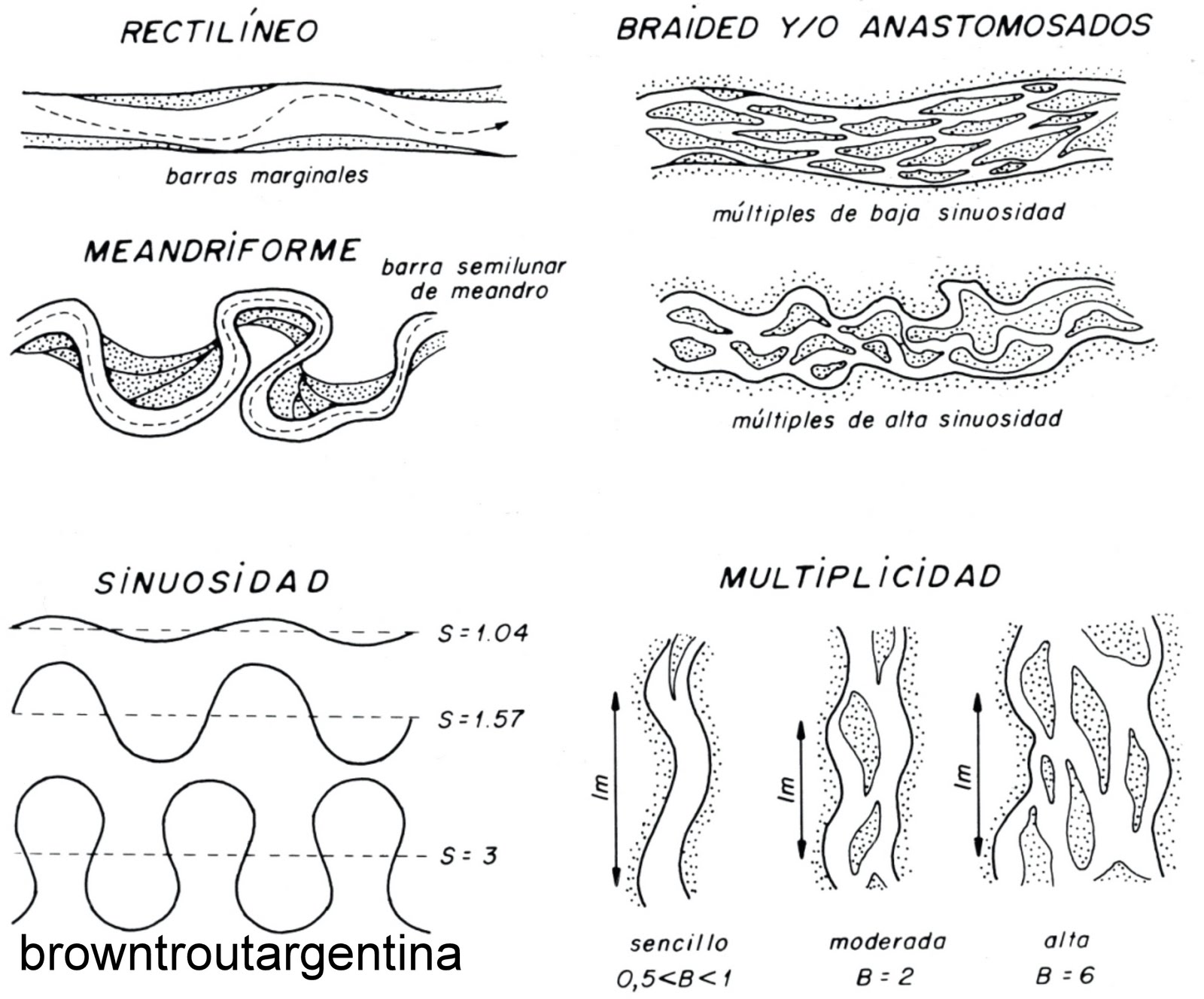 BROWN TROUT ARGENTINA GEO: La Fisonomía de los Ríos
